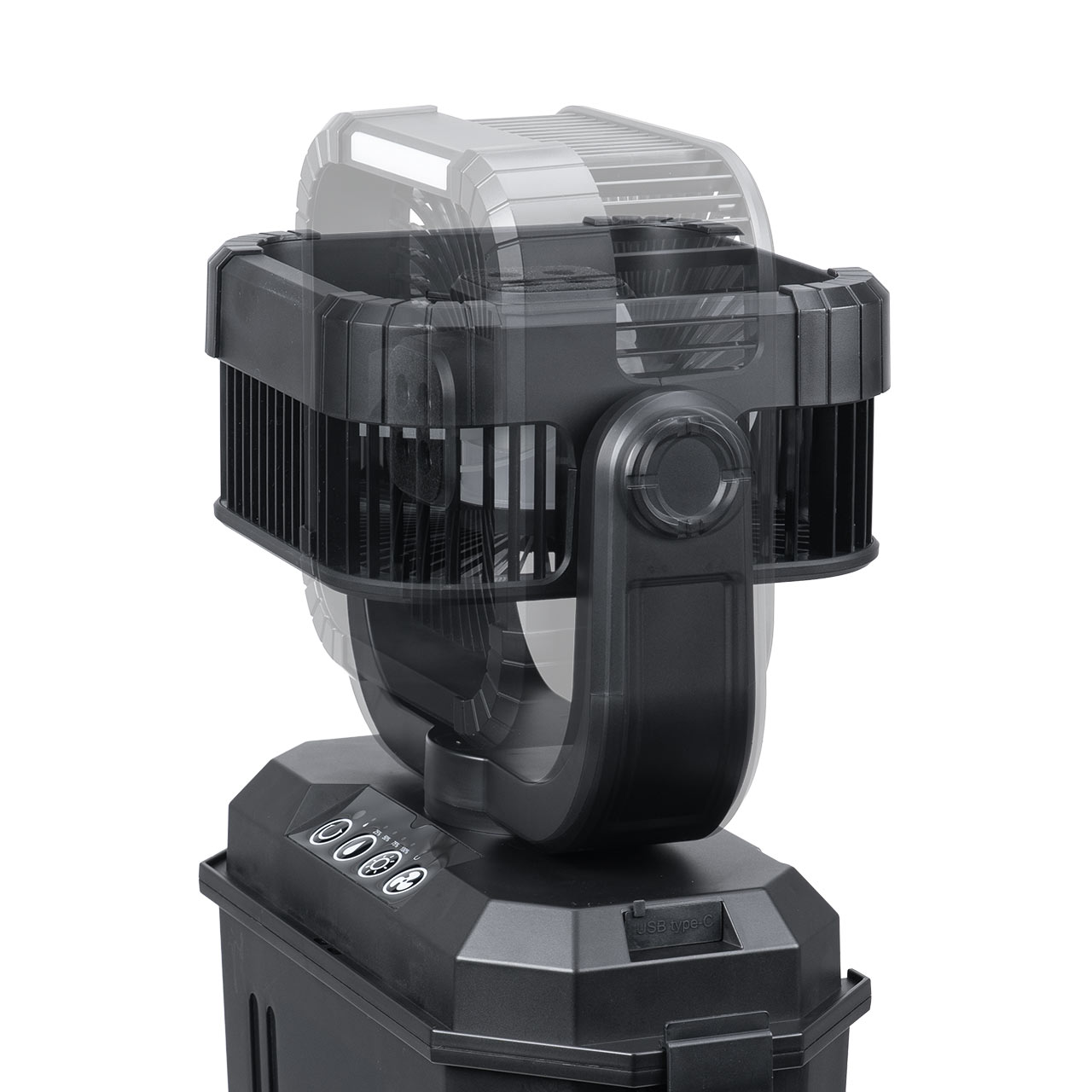 ミストファン 扇風機 10L 自動首振り コードレス USB Type-C 充電式 20000mAh キャンプ 現場 強力送風 リモコン ブラック 400-TOY050BK | 通販ならサンワ ...
