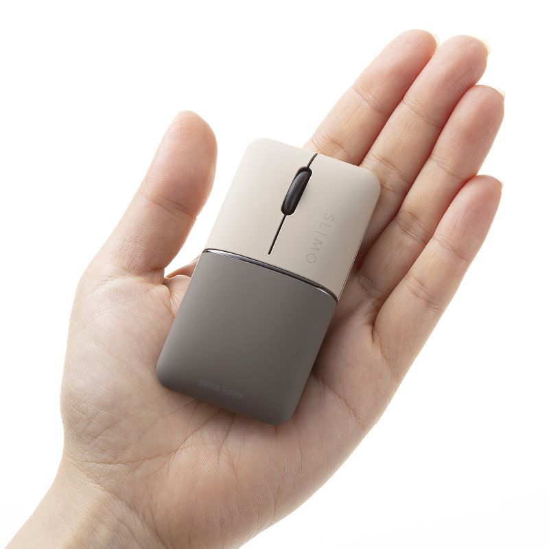 モバイルマウス 超小型 Bluetooth SLIMO 静音 無線 ブルーLEDセンサー 充電式 スリム 軽い 軽量 Type-C充電 ...